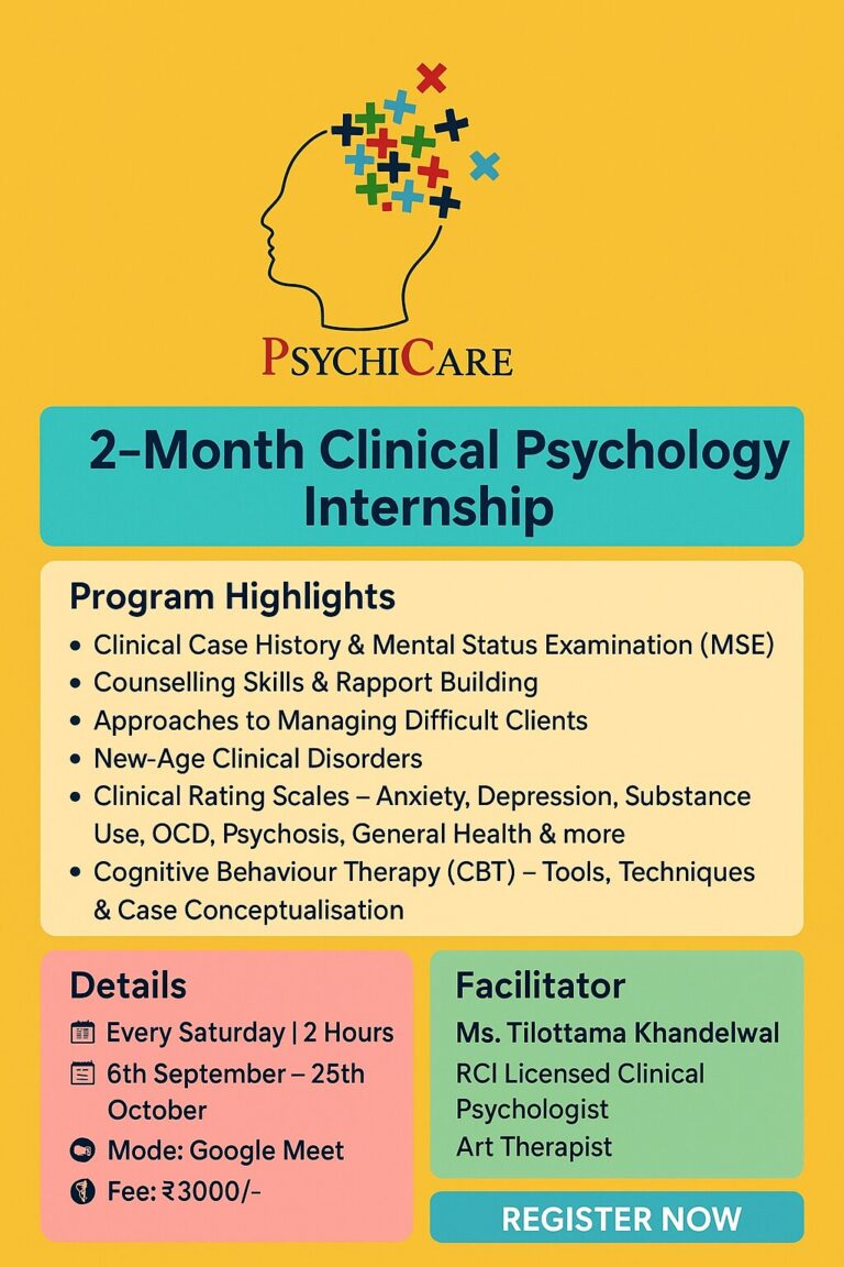 Online Clinical Psychology Internship June 2026 | PsychiCare